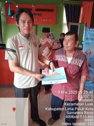 PEMBAGIAN BLT DD TAHAP II - Nagari Andaleh